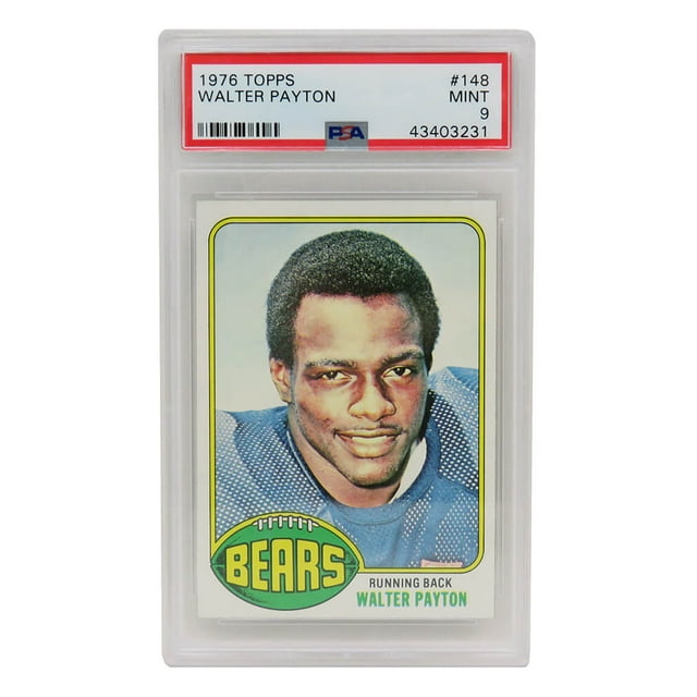 Walter Payton (Chicago Bears) 1976 Topps Football #148 RC Rookie Card ...