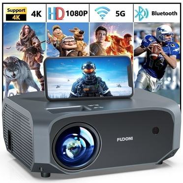 Projector with WiFi and Bluetooth, Projector 4K Support Native 1080P ...