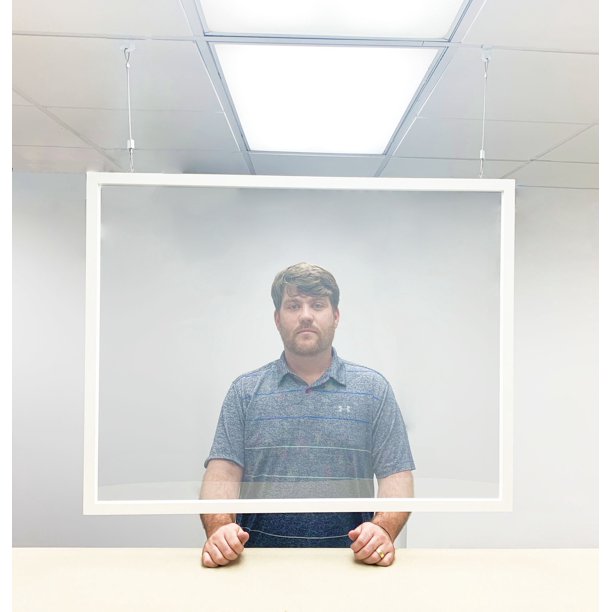 Hanging Plexiglass Barrier