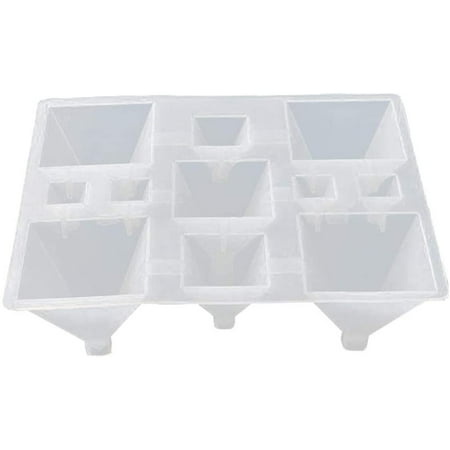 11 Grid Silicone Pyramid Shape Mold Crystal Craft Casting Mold DIY ...