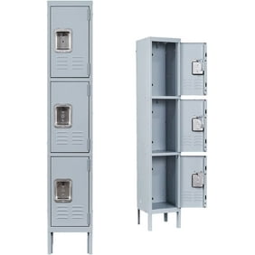 Tennsco Double Tier Locker, Triple Stack, 36"W x 18"D x 72"H - Walmart.com