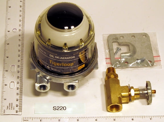 Tigerloop ERLOOP S220 Oil De-Aerator With Valve, Model Tn, Ul Liste ...