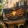250 Years Of Faith And Freedom Semi Circle Flag, Patriotic Eagle Cross ...