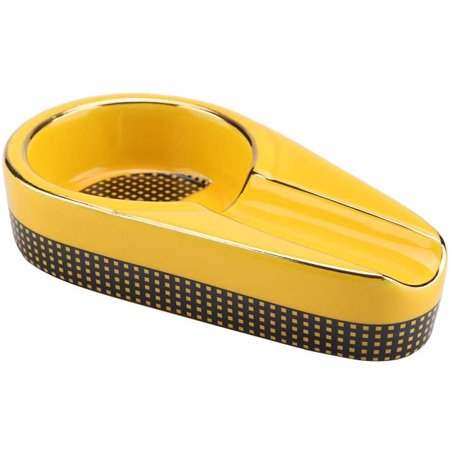 Mini Cigar Ashtray, Portable Fashion Scalloped Desktop Ceramic ...