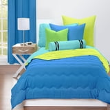 Crayola Jungle Green and Laser Lemon Reversible Comforter Set - Walmart.com