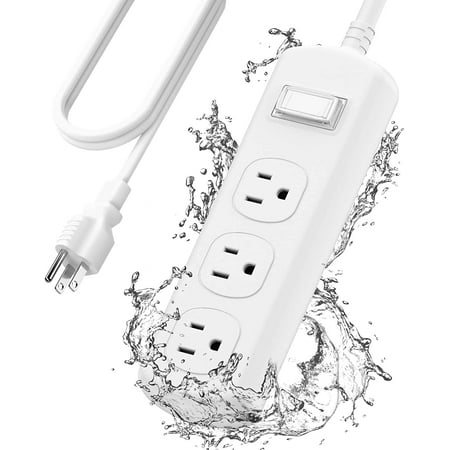 Outdoor Power Bar Weatherproof Surge Protector with 6Ft Long Extension ...