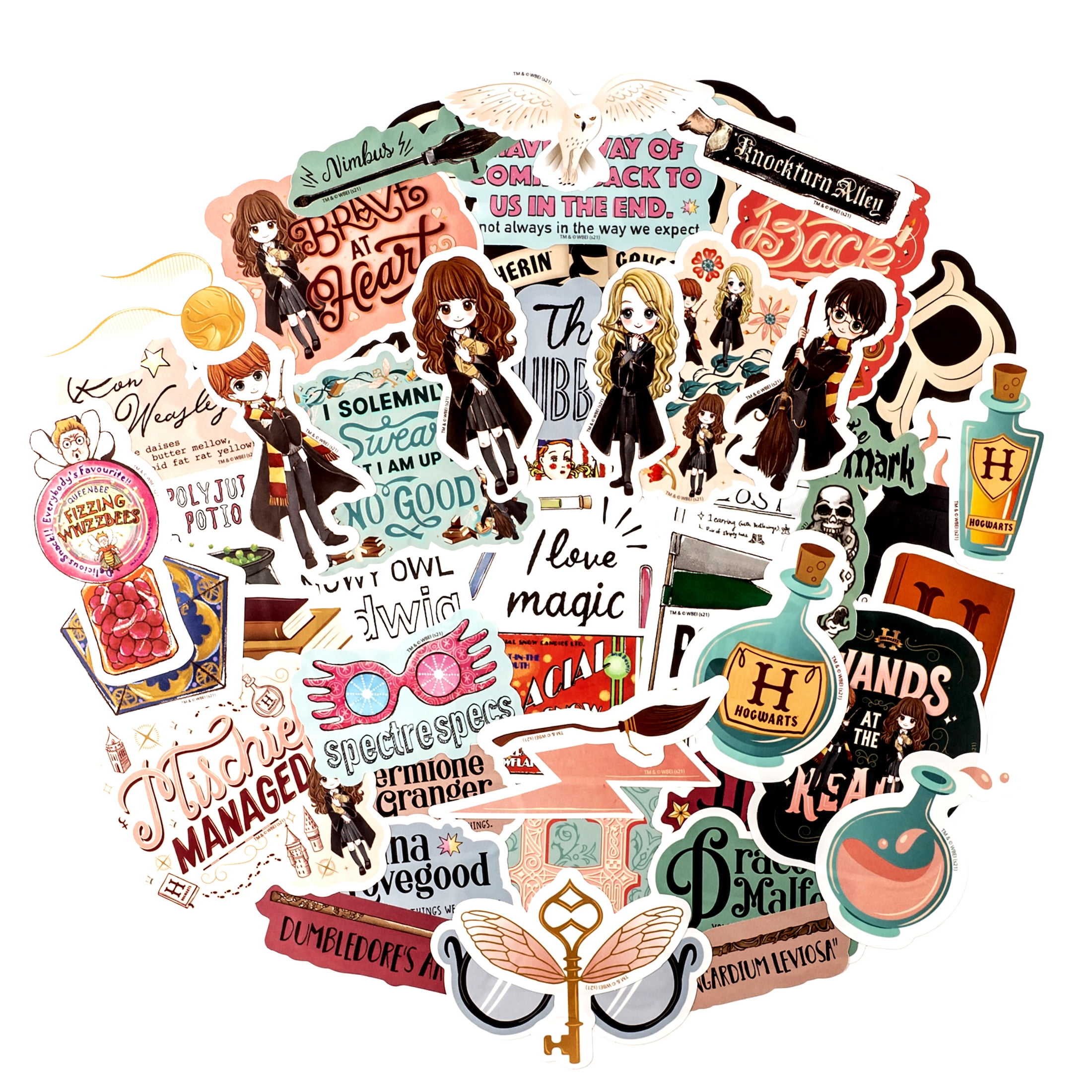 Conquest Journals Harry Potter Wands At The Ready Vinyl Stickers ...