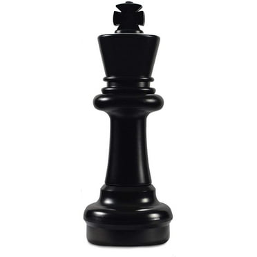 Giant 25" Tall King Black and White Set of Outdoor Chess Men Pieces ...