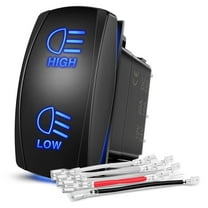Nilight High Low Beam Headlights Rocker Switch Toggle On Off On Switch ...