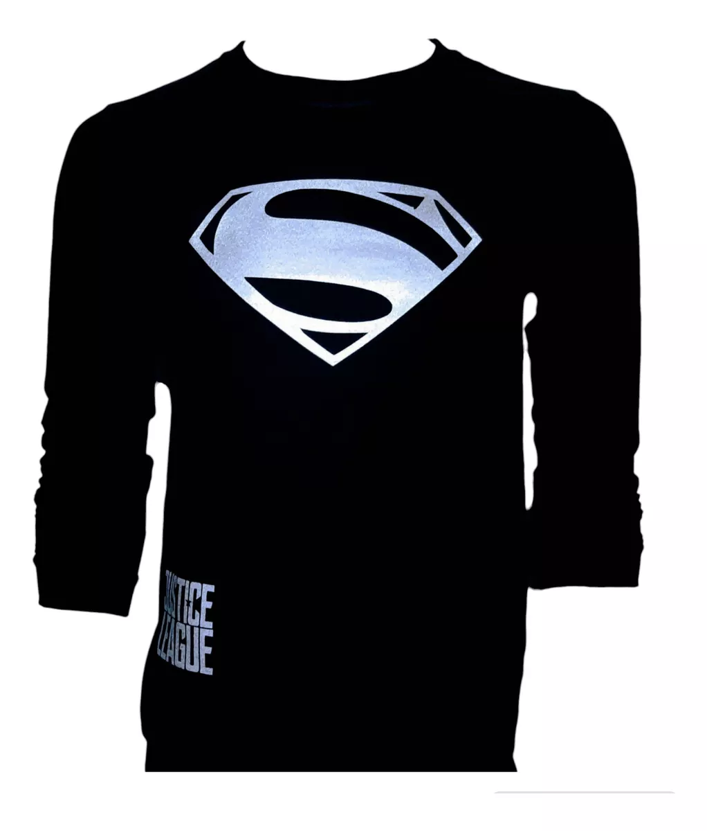 Playera Manga Larga Superman Justice League / 333cosplay | Bodega ...