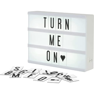 Mini Light Up Cinema Marquee USB Letterboard Sign - Walmart.com