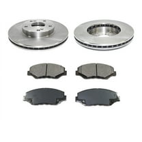 Parts Geek Front Ceramic Brake Pads & Rotor Kit for 2007-2008 Honda Fit ...