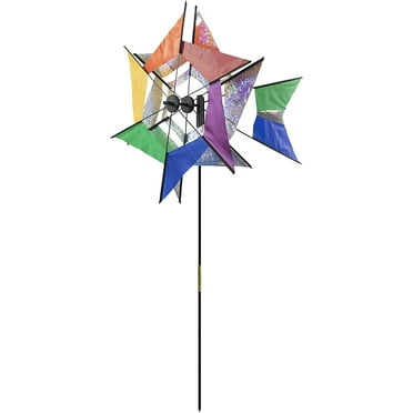 Wind Fairys Comet Windmill - Rainbow - Spinning Outdoor Ground Décor ...