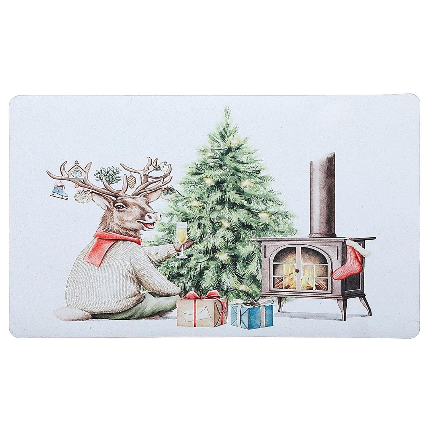 Click here for Ih Casadécor Printed Rubber Mat Fireplace 18x30 prices