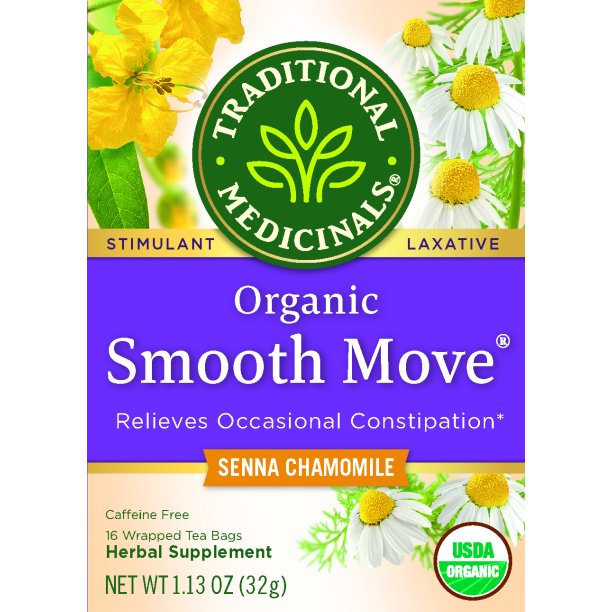 Traditional Medicinals Smooth Move Organic Senna Chamomile Herbal ...