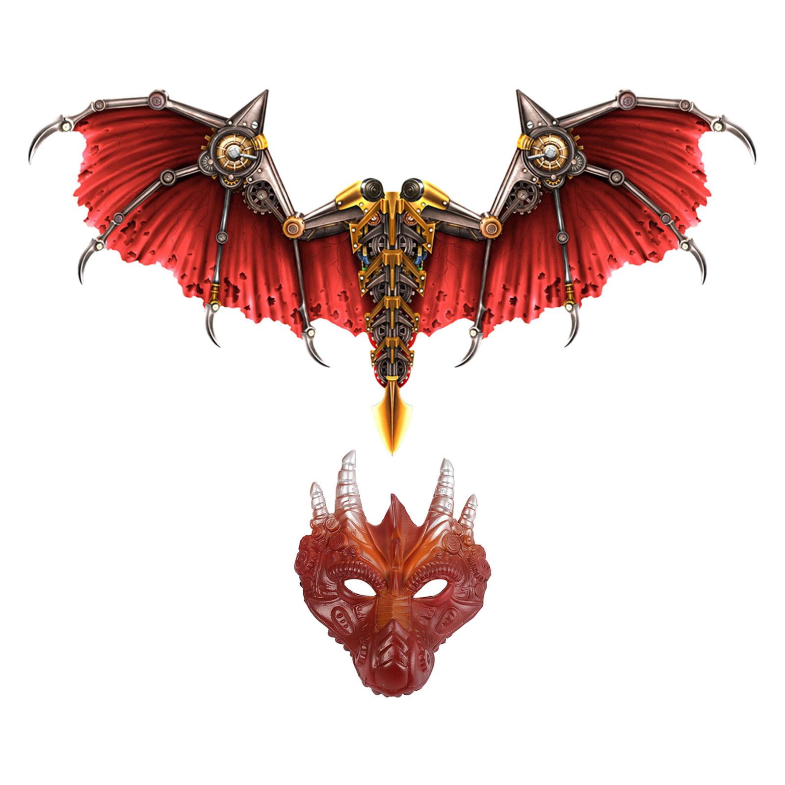 Click here for Runquan Halloween Adult Dragon Costume Wing Set Ac... prices