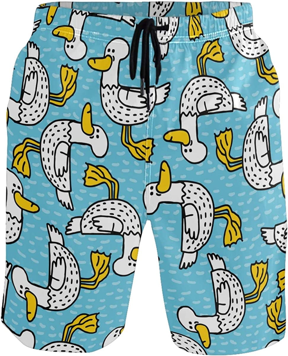 Men's Duck With Dot Beach Shorts Summer Swim Trunks Sports Running ...
