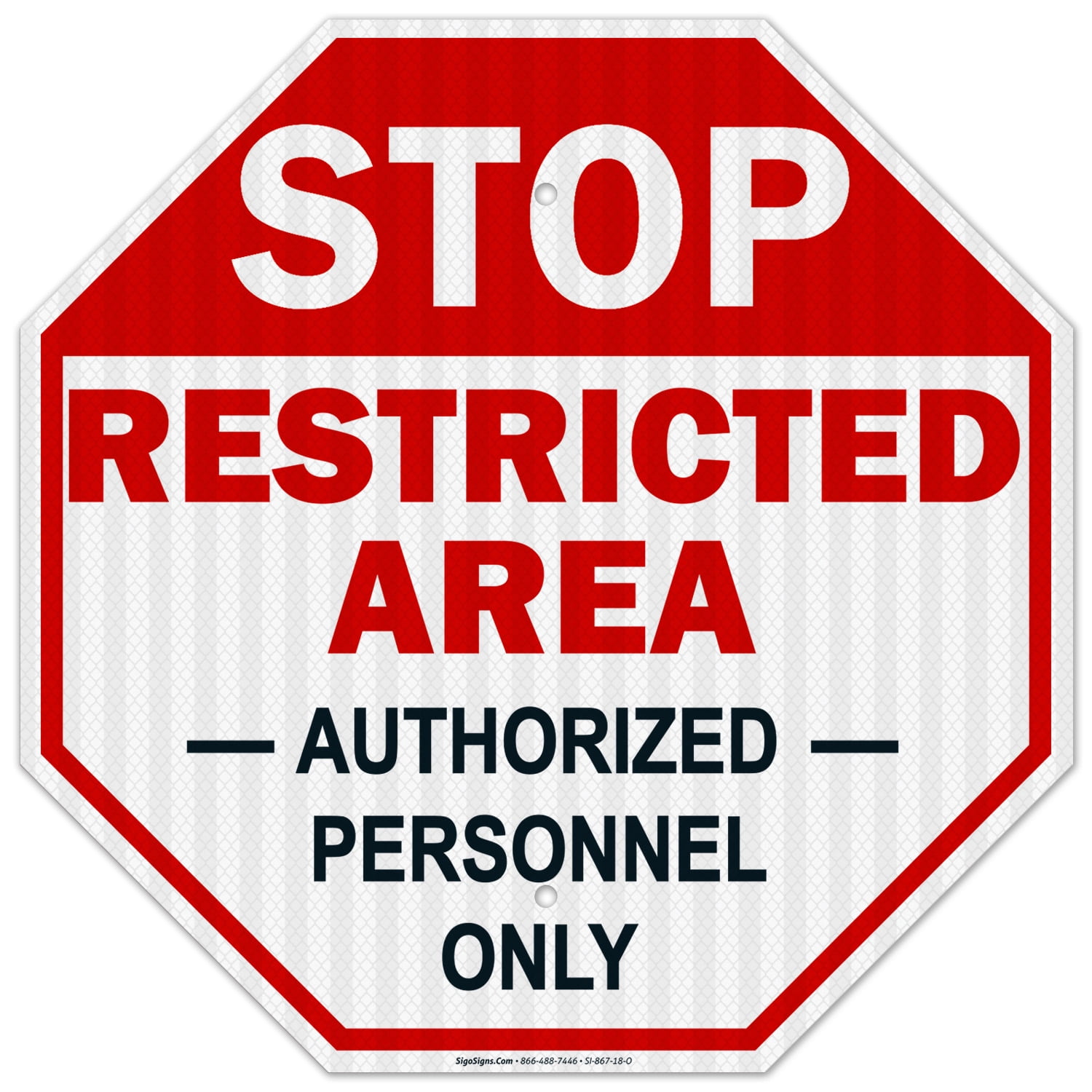 Restricted Area Sign Authorized Personnel Only, Do Enter Sign ...
