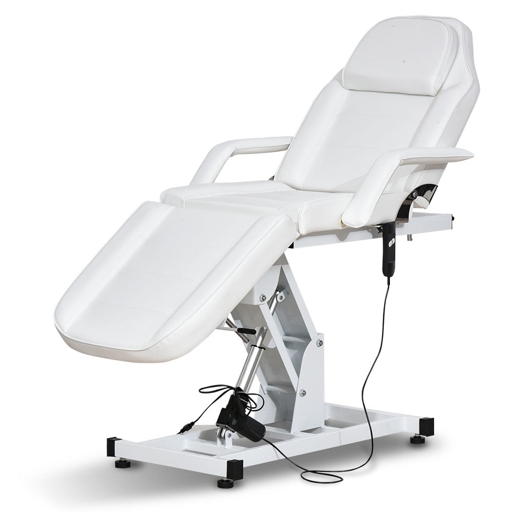 Paddie Electric Height Adjustable White Facial Bed Salon SPA Massage ...