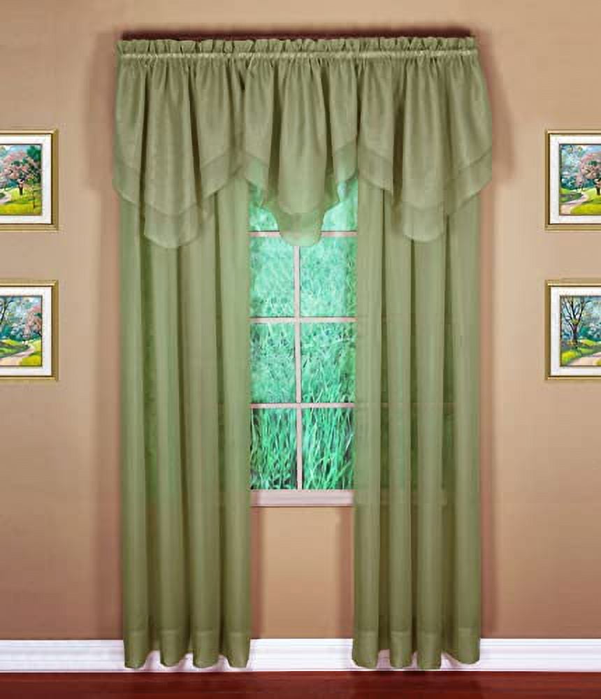 Emelia Original Voile Panel 95", Dusty Leaf, 60" W X 95" L - Walmart.com