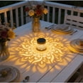 Lantuu 2 Pack Rainbow Solar Mandala Pattern Outdoor Lights, Waterproof ...