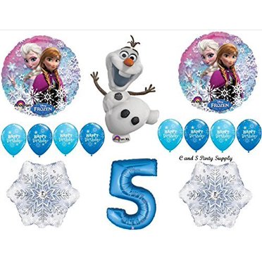 Frozen Olaf Purple 3rd Disney Movie BIRTHDAY PARTY Balloons Decorations ...