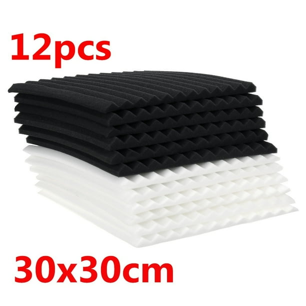 Acoustic Sound Proof Foam Panels 12 x 12 x 1 Inches, Soundproof Wall ...