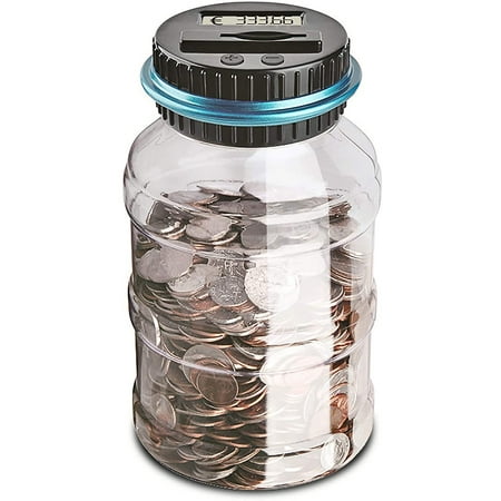 Piggy bank with coin counting system and LCD display, giving piggy bank ...