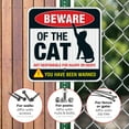 Beware of Cat Sign, Funny Attack Cat Sign, - Walmart.com