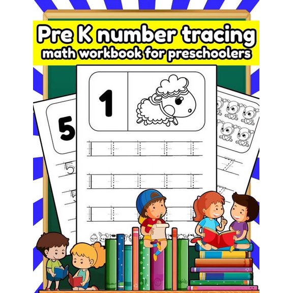number tracing worksheets Ages 3+: trace numbers practice workbook for ...