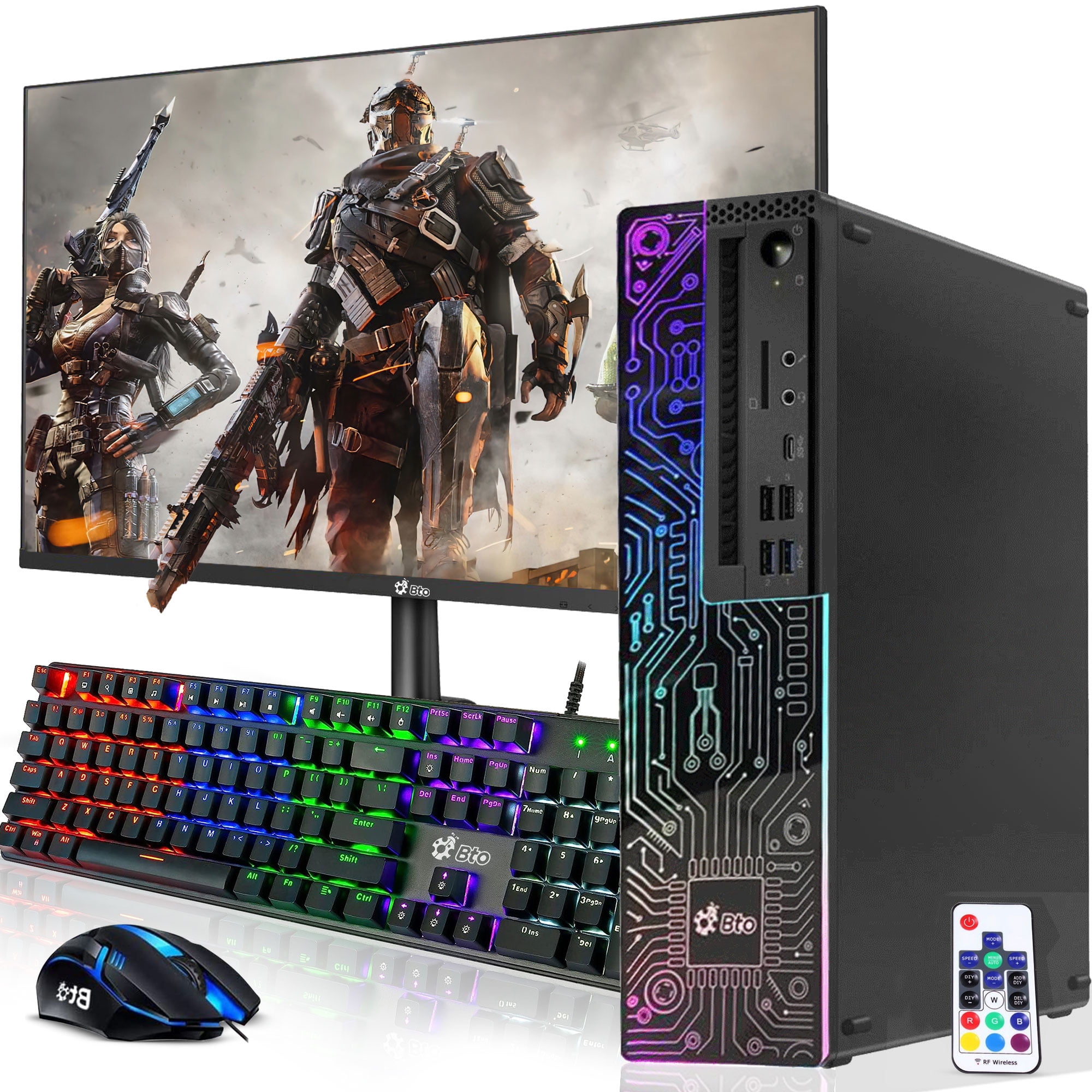 Restored Gaming Lenovo BTO RGB Desktop PC, Intel Core i5 8th Gen ...