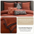 Lanco Rust Comforter Set Queen Size , Microfiber Print Bedding Set ...
