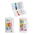 Acrylic Marker 12/48/60 Color Acrylic Paint Pen Quick Dry Brush Tip ...