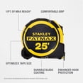 Stanley FatMax FMHT36325S 25' X 1-1/4" Yellow & Black Tape Measure ...