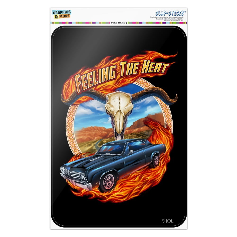 Hot Rod Muscle Classic Car Feeling Heat Steer Skull Home Business ...