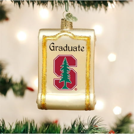 Old World Christmas Stanford University Diploma Glass Blown Ornament ...