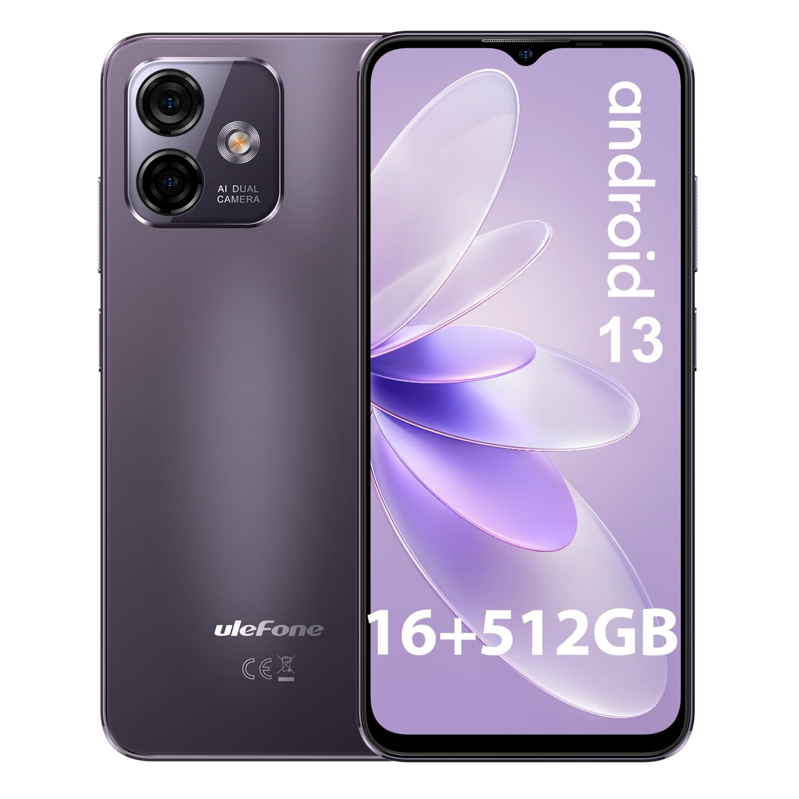 Celular Ulefone Note 16 Pro, 8 GB de RAM, 512 GB de ROM, cámara de 50 ...