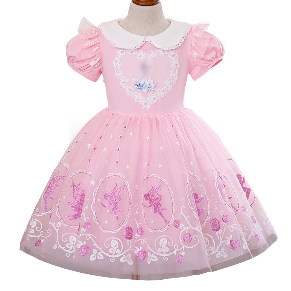 SUEE Girls Snow Queen Princess Dress Elsa Short/Long Sleeve Costume ...