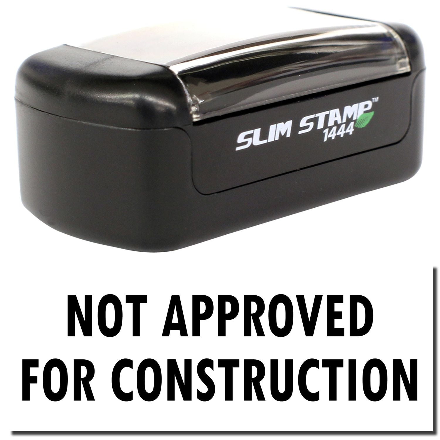 Slim Pre-Inked Not Approved For Construction Stamp, Slim 1444, Ultra ...