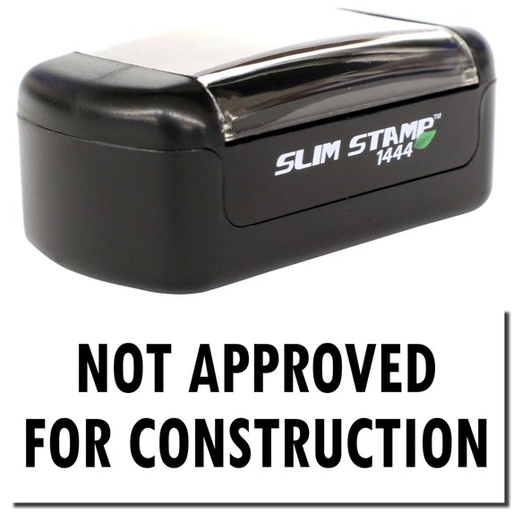 Slim Pre-Inked Not Approved For Construction Stamp, Slim 1444, Ultra ...