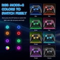 Wireless Controller for PS4, with LED RGB Light Compatible with ...
