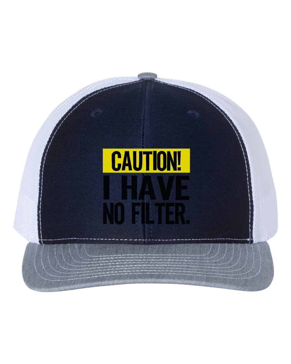 Caution I Have No Filter, No Filter Hat, Snapback, Trucker Hat, Caution ...