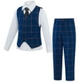 ETHAN Toddler Boy Suit Colorful Formal Suits 3 Piece Slim Fit Dresswear ...