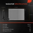 A-Premium Engine Coolant Radiator Assembly with Transmission Oil Cooler ...