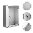 MRLESS Aluminium Suggestion Box Metal Mailbox with Lock and Key Wall ...