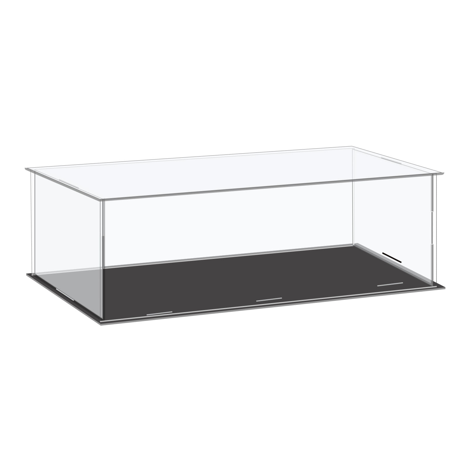 Uxcell Acrylic Display Case Plastic Box Cube Storage Box Clear Small ...