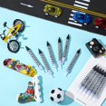 12 Pcs Racing Cars Themed Birthday Candles Black and White Checkered ...