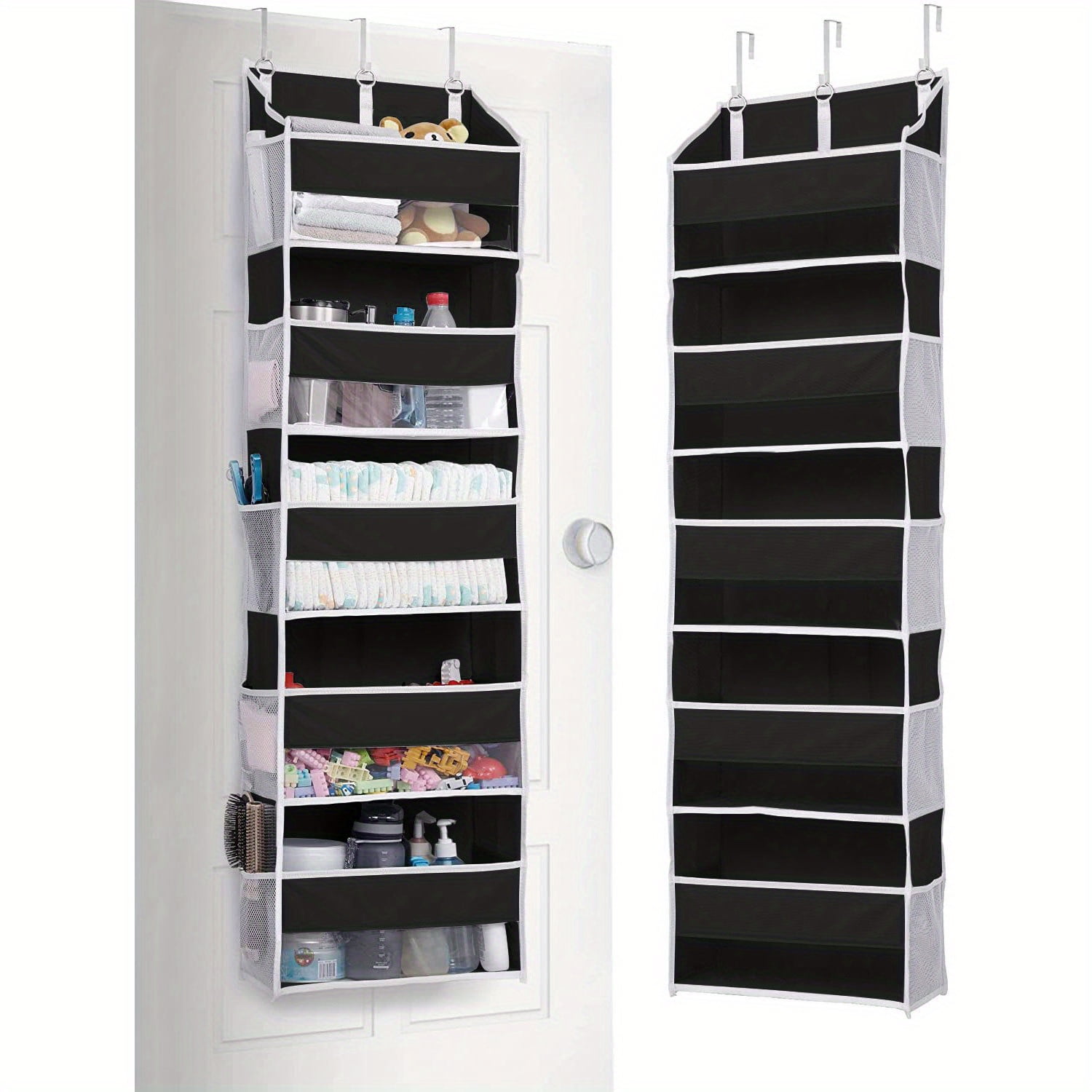 Click here for Grm 1pc Dark Grey Over Door Organizer With 5 Large... prices