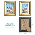 HOUSE DAY 5x7 Gold Picture Frames Set of 6, Wall Mounting and Tabletop ...