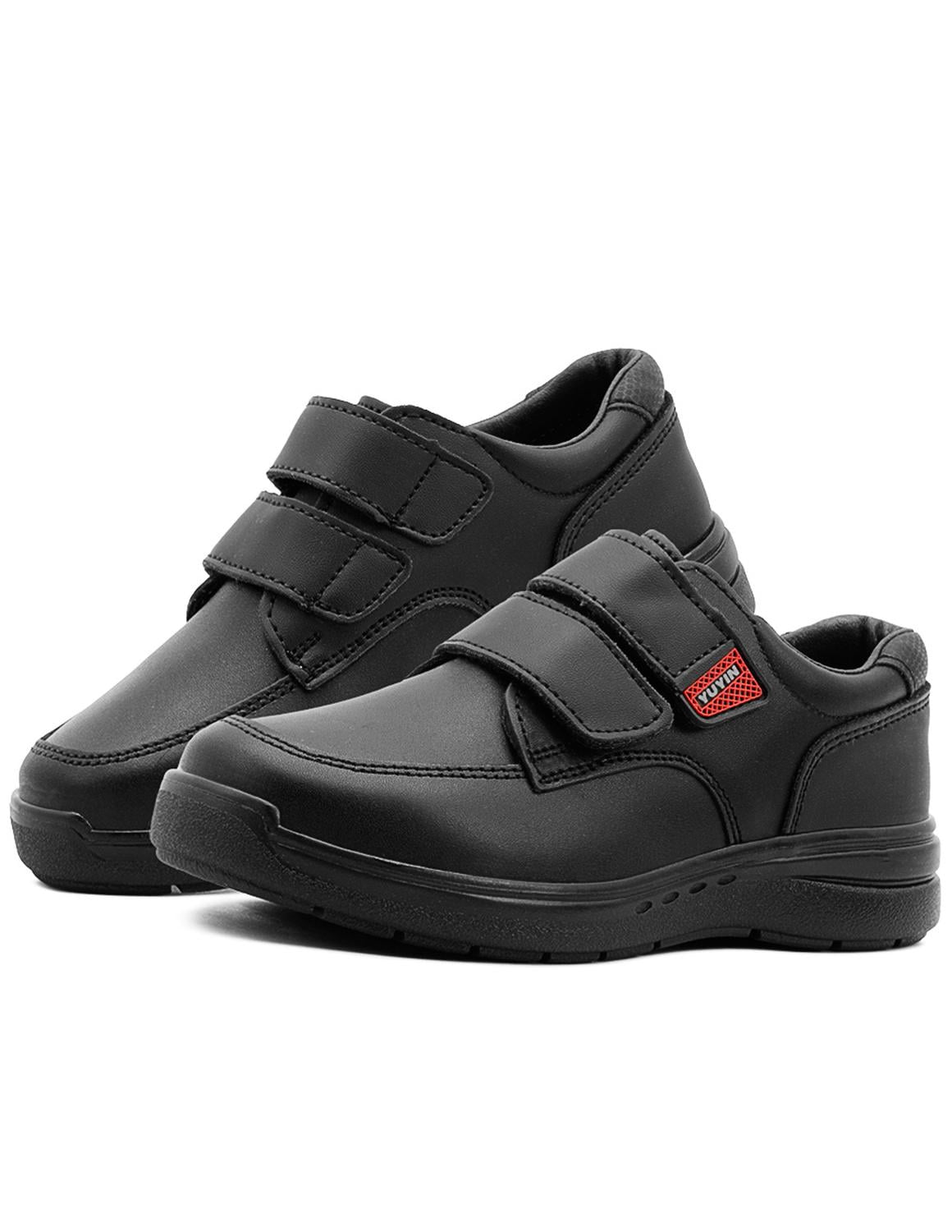 Zapatos Escolares De Niño Choclo Piel Doble Contacto Negro negro 18 ...